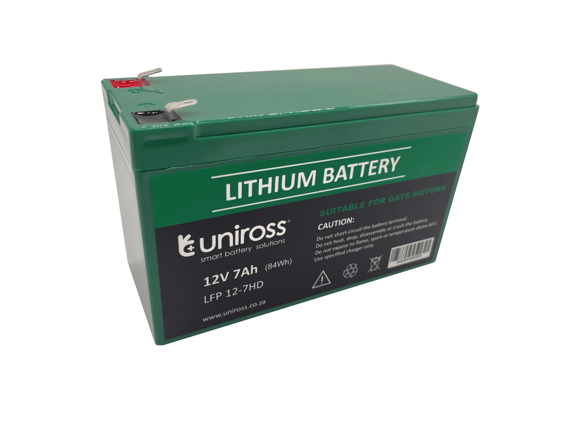 UNIROSS LFP12-7HD LITHIUM BATTERY GATE MOTOR AND ALARM - RSEC